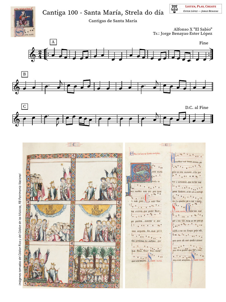Partitura Santa-Maria-Strela-Do-Dia | PDF