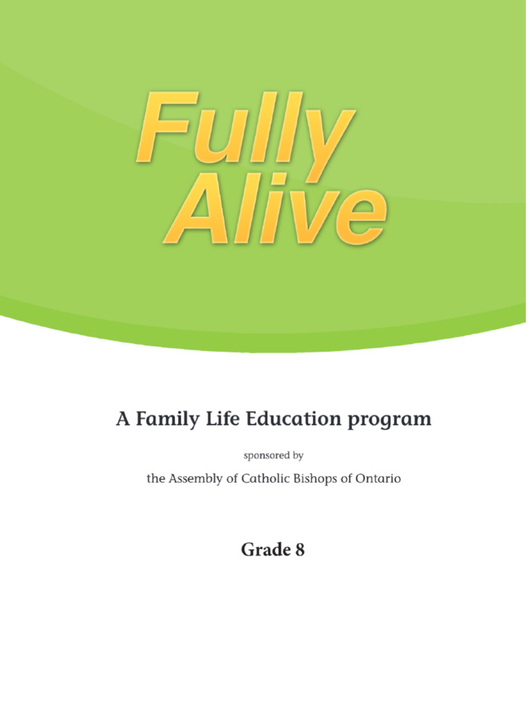 Fully Alive Textbook Grade 8 | PDF