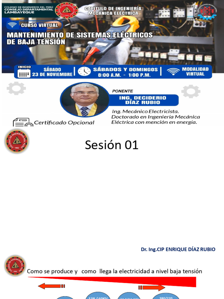 SESION1 | PDF | Enchufes y tomas de corriente alterna | Ingenieria Eléctrica