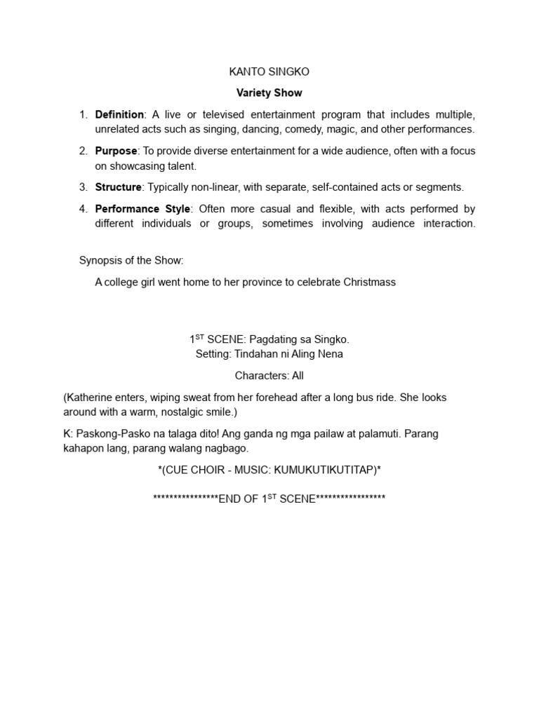 Kanto Singko | PDF
