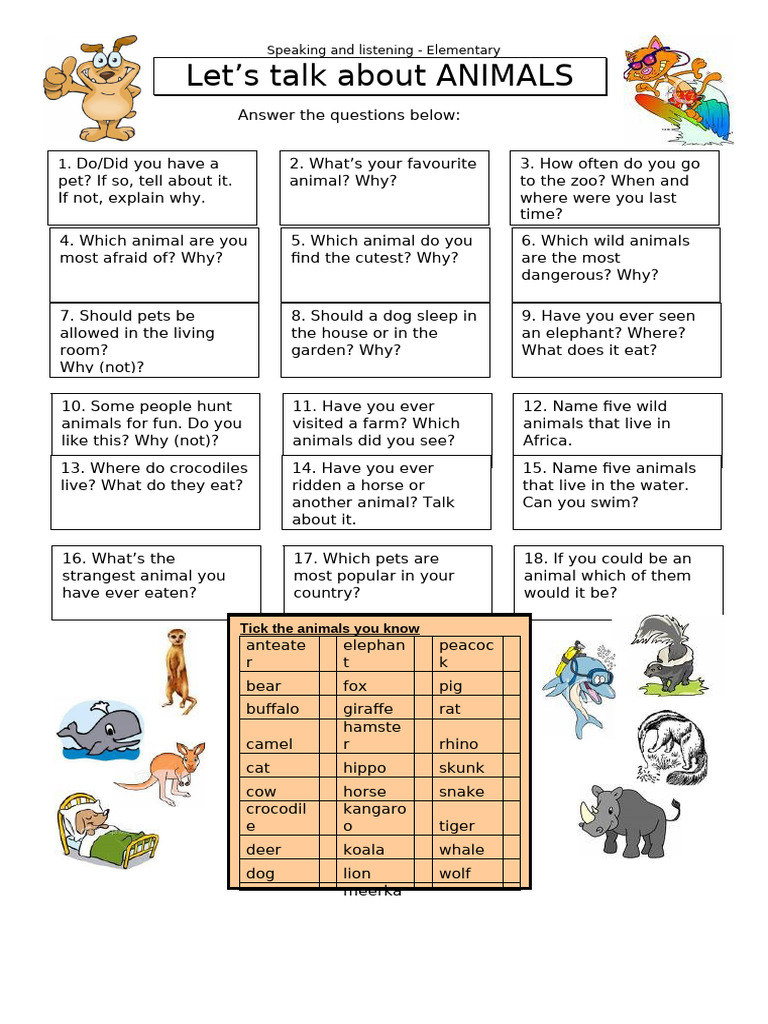799 Lets Talk About Animals | PDF