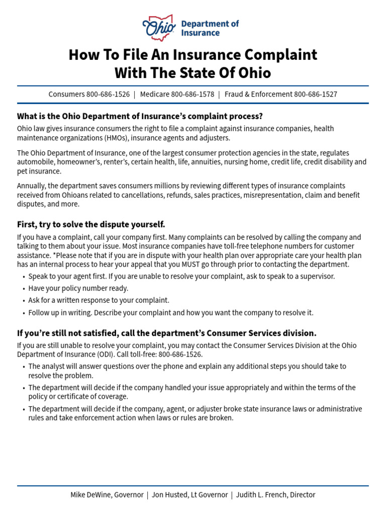 How To File Complaint 2024 | PDF | Complaint | Insurance