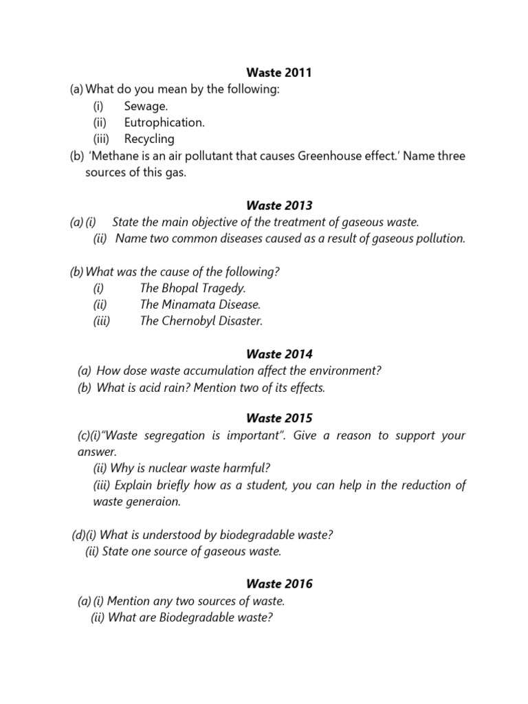 Understanding Waste Management Concepts | PDF