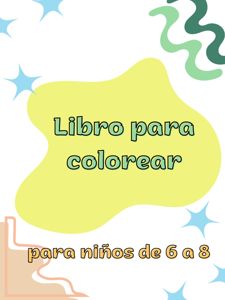 Libro de colorear para niños 6-8 años | PDF