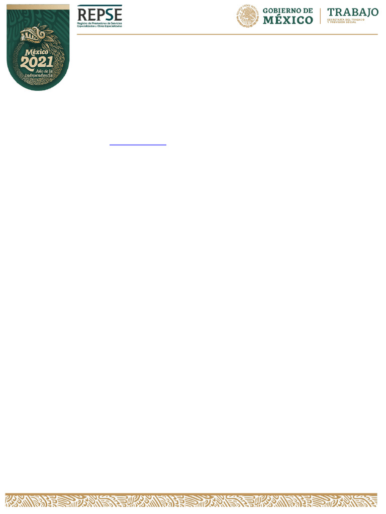 FORMATO 17 Aviso de Registro (Repse) PCCM | PDF | Gobierno