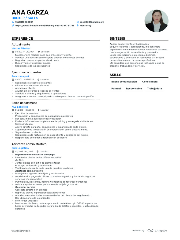 Ana Garza Resume | PDF | Informática