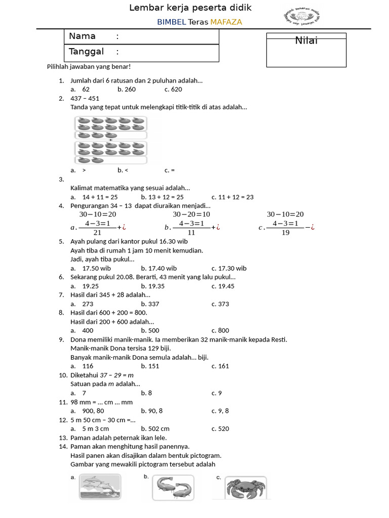PAS math grade 2 | PDF