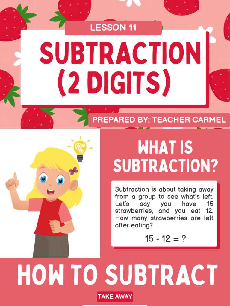 Q3 Lesson 11. Subtraction (2 Digits) | PDF