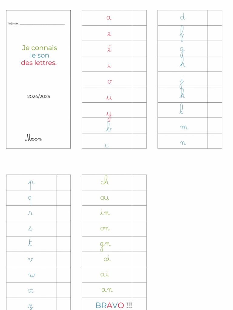 LIVRET JE CONNAIS LE SONS DES LETTRES (1).pdf (1) | PDF