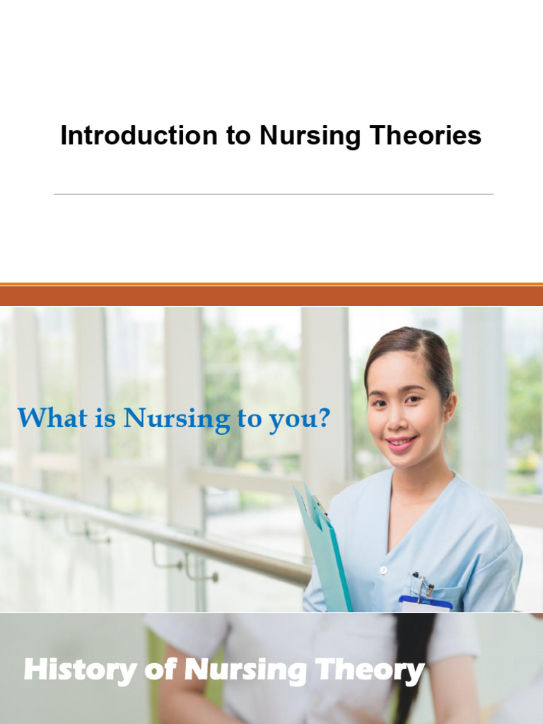 1 Intro To Nursing Theories | PDF | Nursing | Theory