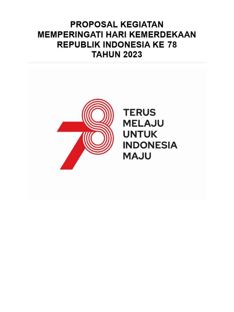 Proposal Perusahaan Kegiatan Memperingati Hut Ri RT.02 | PDF