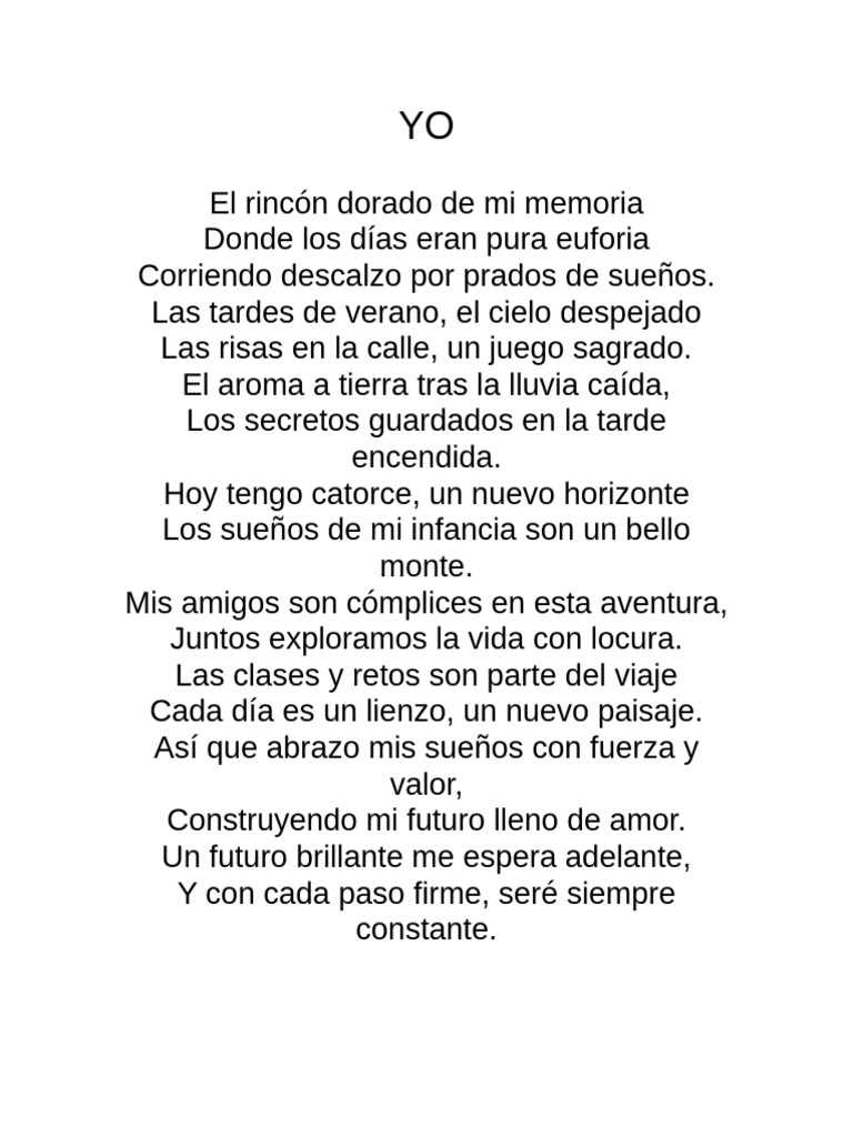 YO Poema | PDF