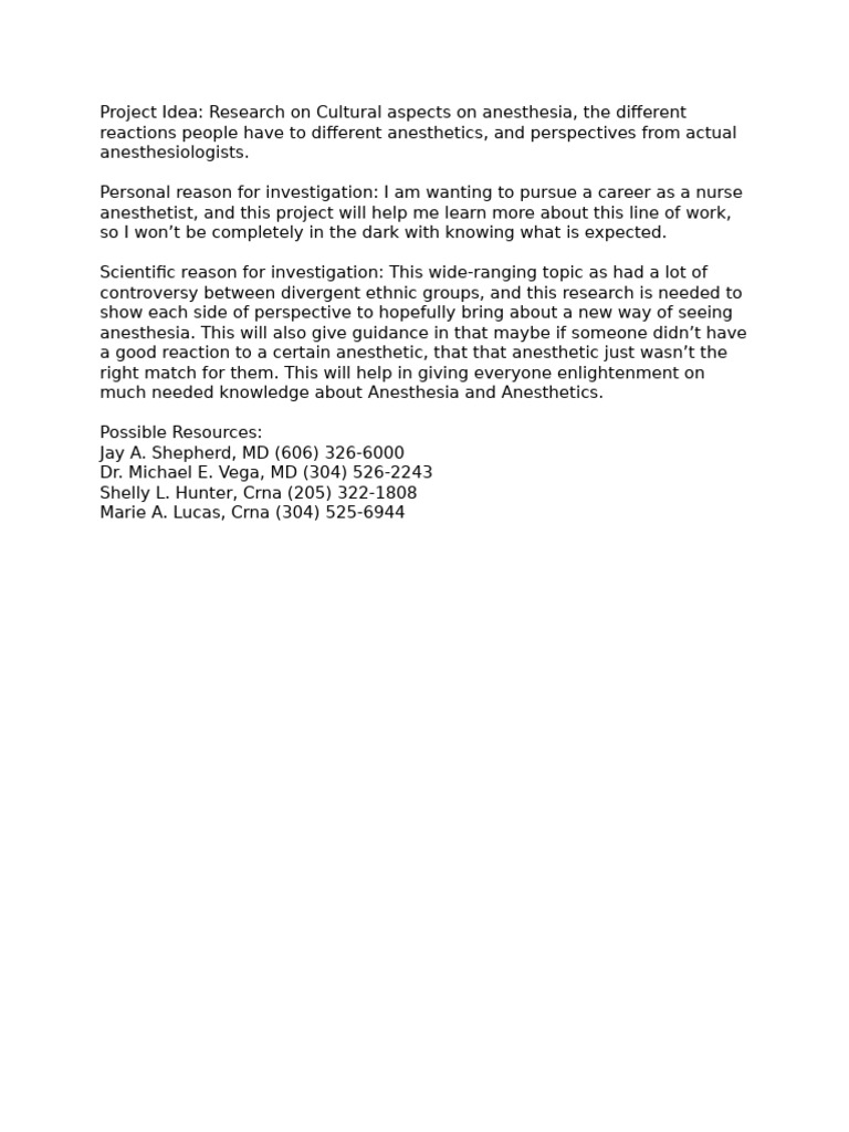 Project Idea | PDF