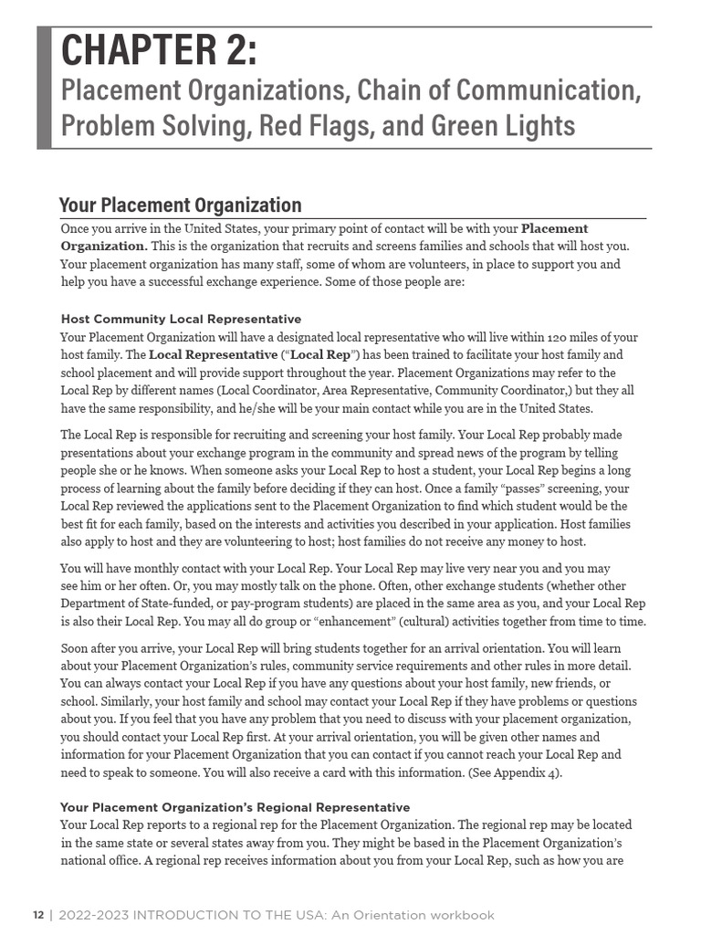 Workbook Chapter -2-_-Placement Orgs, Chain of Communication, Problem ...