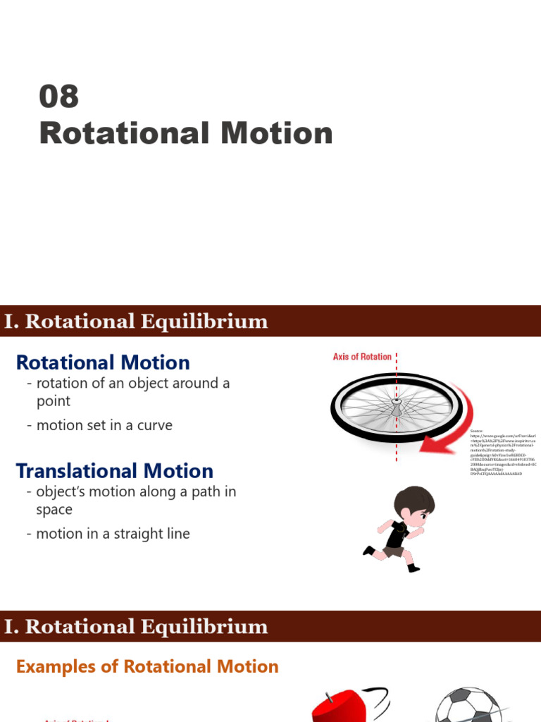 08 Rotational Motion | PDF | Rotation Around A Fixed Axis | Mechanics
