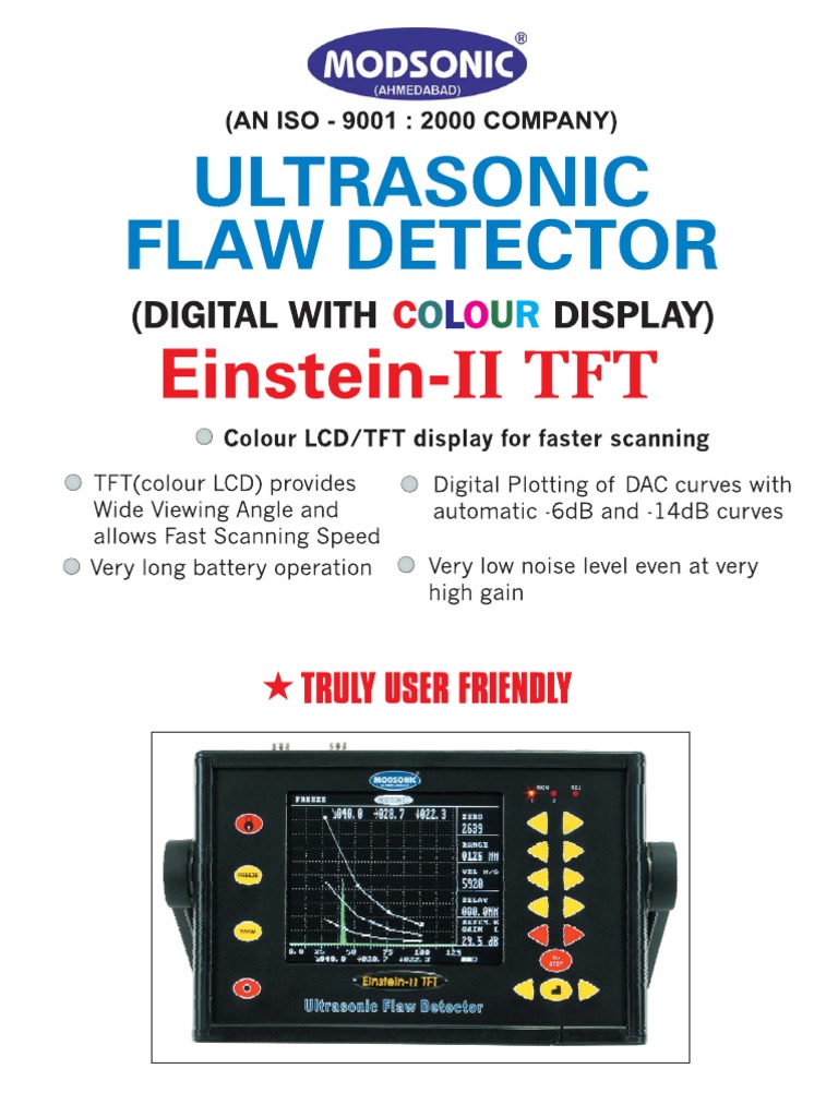 Modsonic Einstein II Ultrasonic Specs | PDF