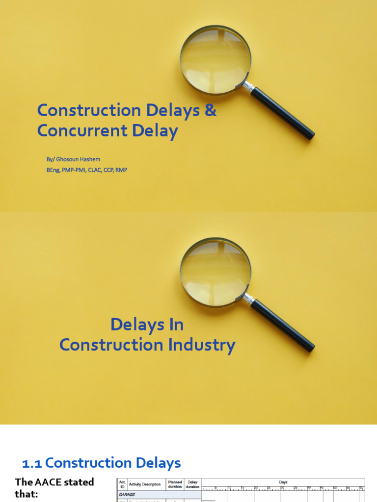 1.1 02 Delay Categories& Causes | PDF | Economies