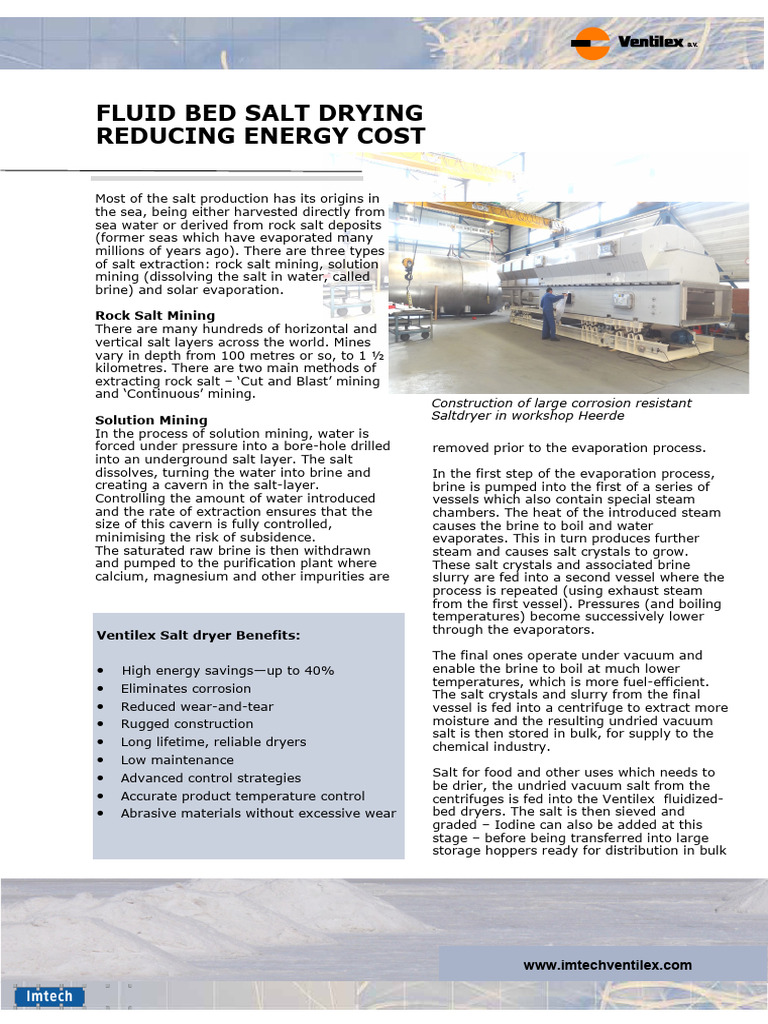 Fluid-Bed-Salt-Drying- | PDF | Sodium Chloride | Potassium Chloride