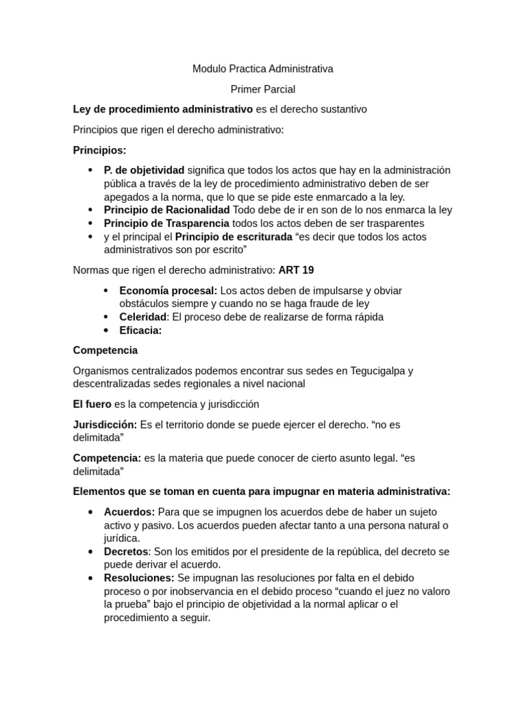 Modulo Practica Administrativa | PDF | Jurisdicción | Ley procesal