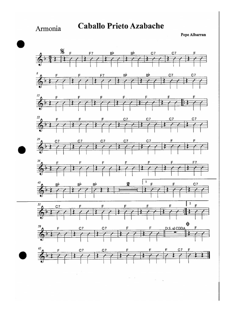 Caballo Prieto Azabache Completa Fa | PDF