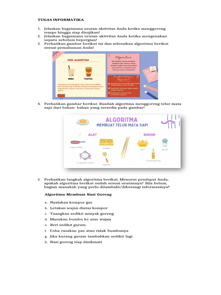 Tugas Informatika X A | PDF