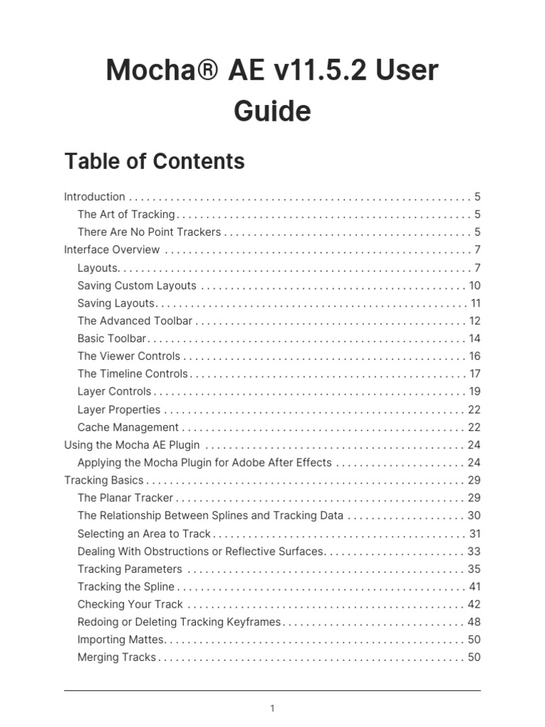 Mocha AE UserGuide | PDF | Graphics Processing Unit | Graphical User ...