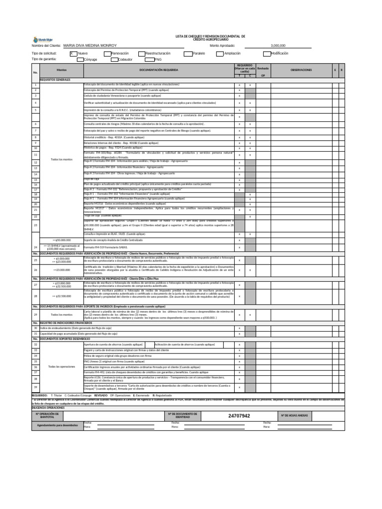 Flujo de Caja Agropecuario - Diva | PDF | Documento de identidad | Deuda