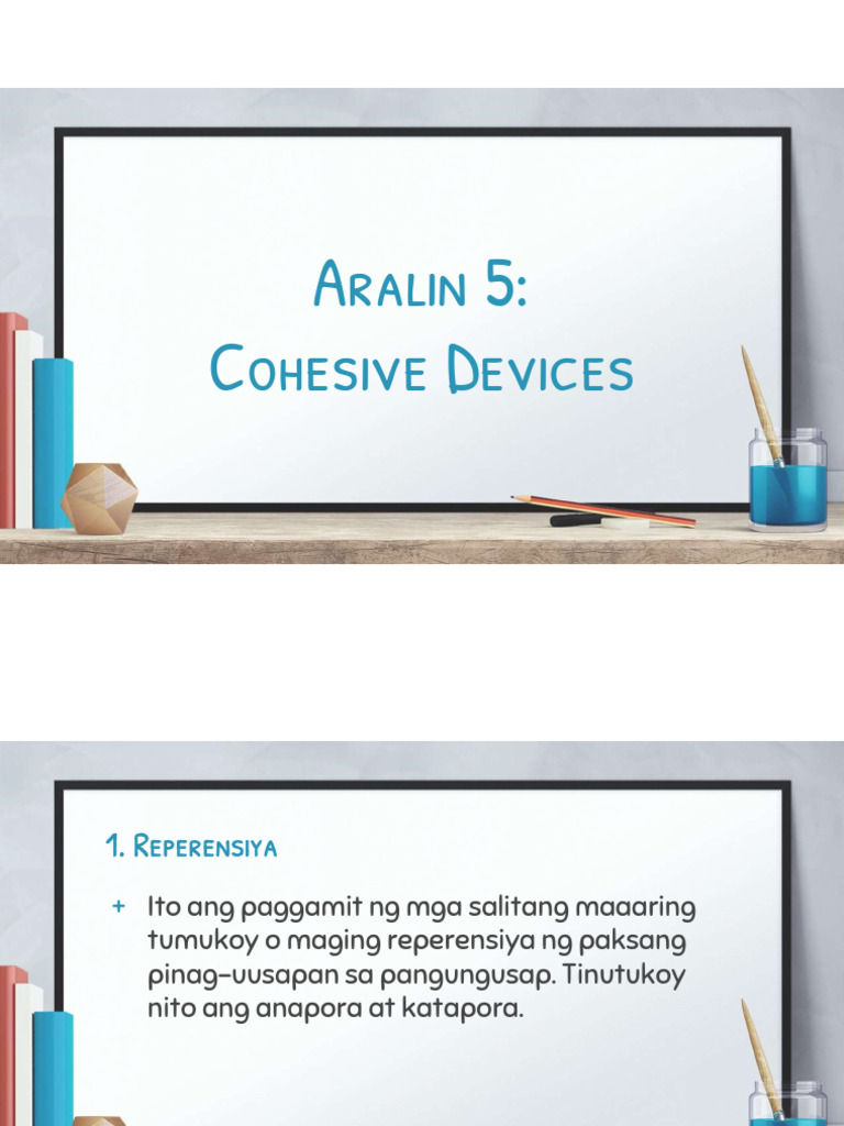 Cohesive Devices | PDF
