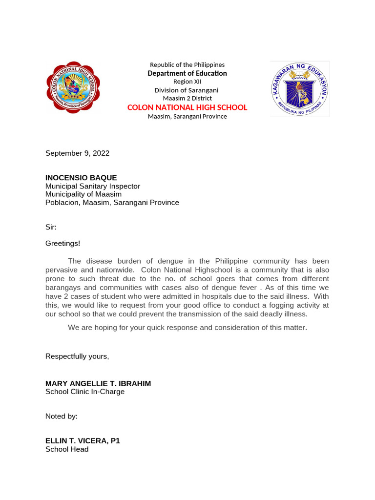 Letter-For - Fogging | PDF