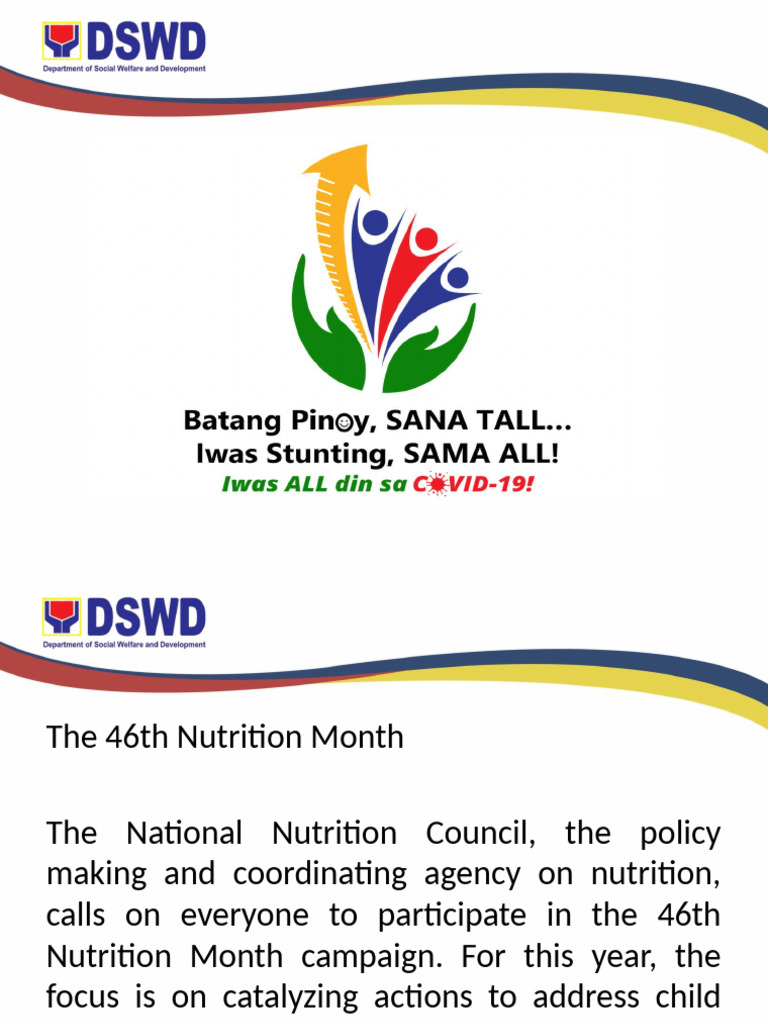 The 46th Nutrition Month | PDF