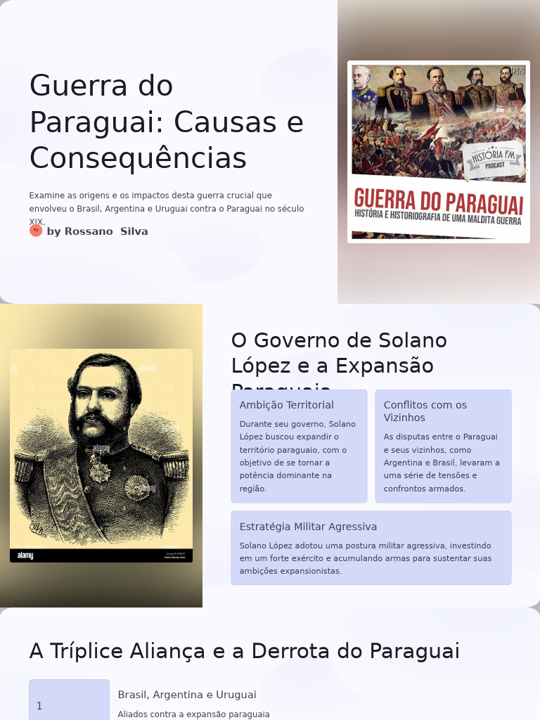 Causas e Consequências da Guerra do Paraguai | PDF | Paraguai | Brasil