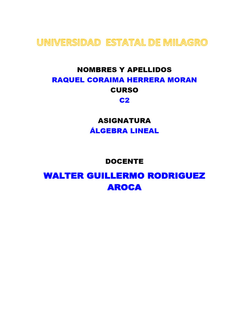 Deber 1 | PDF | Ecuaciones | Matriz (Matemáticas)