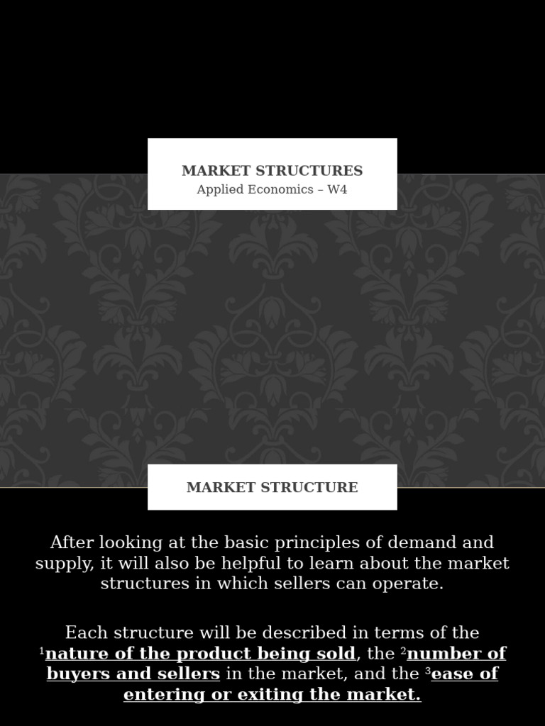 W3_Market-structures | PDF | Monopoly | Market (Economics)