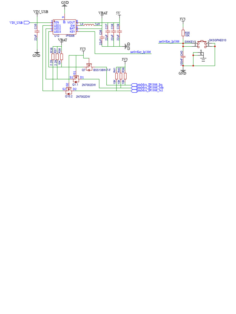 IP5306 Power Management Circuit Diagram | PDF