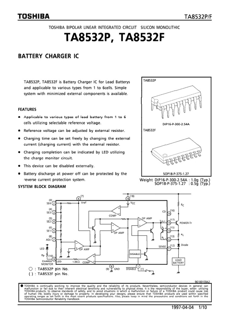 TA8232F 16 Pin | PDF