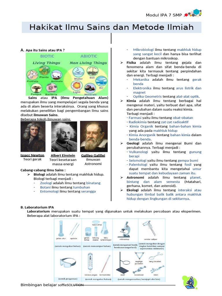 Bab 1 - Hakikat Sains Dan Metode Ilmiah | PDF