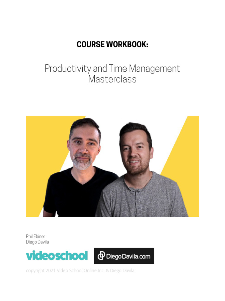 Productivity and Time Management Workbook | PDF | Gmail | Computing