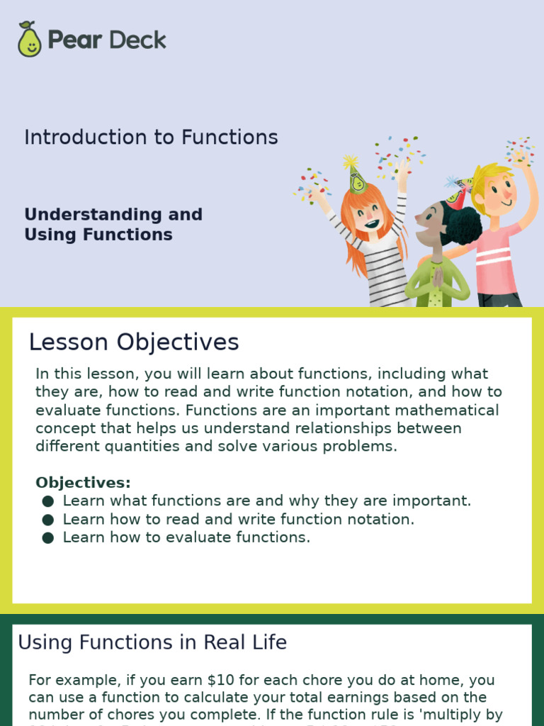 Introduction to Functions and Notation | PDF | Function (Mathematics ...
