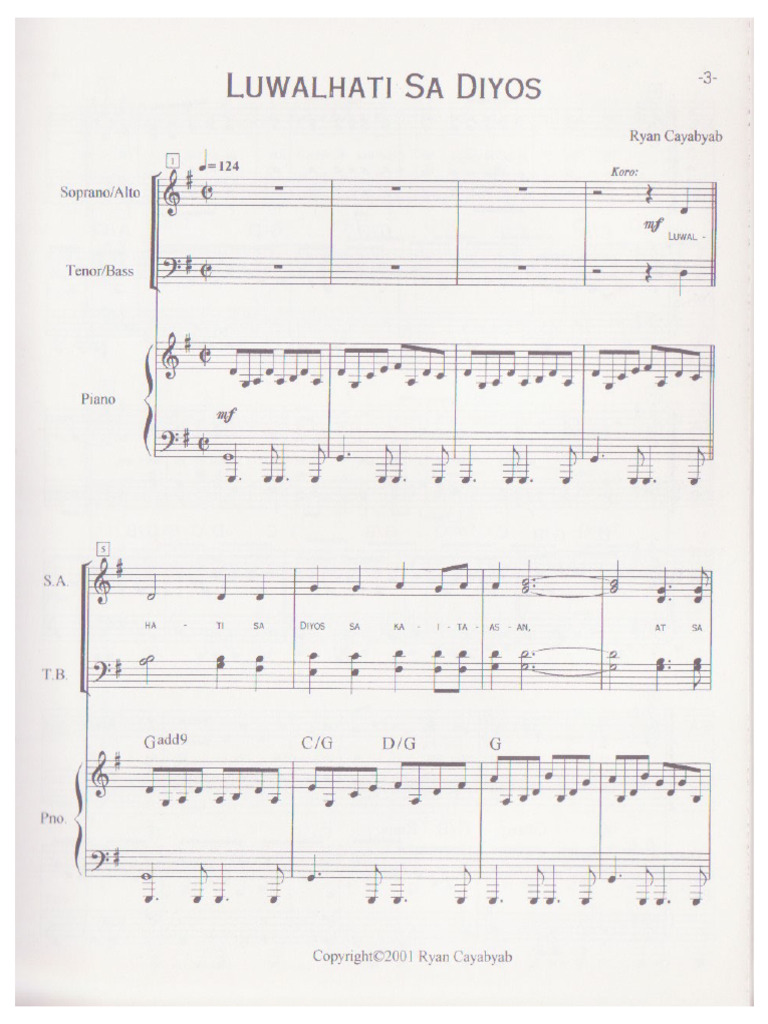 Luwalhati Sa Diyos | PDF