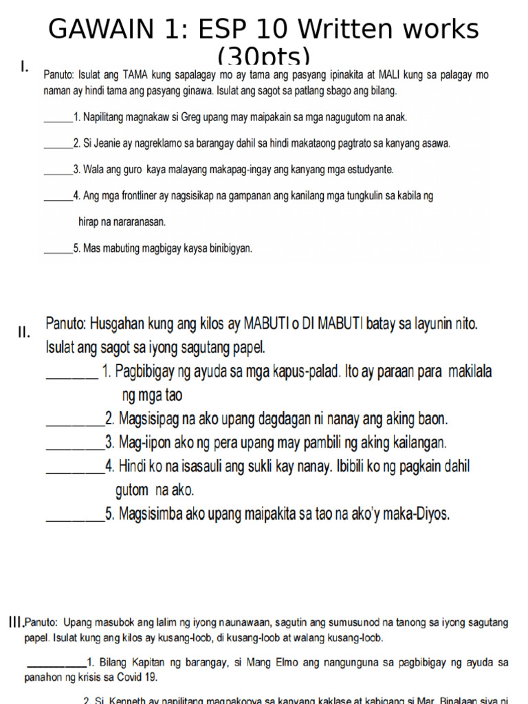 Esp 10 Gawain 1 | PDF