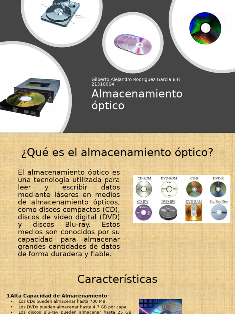 Almacenamiento Óptico | PDF | Disco compacto | Blu Ray