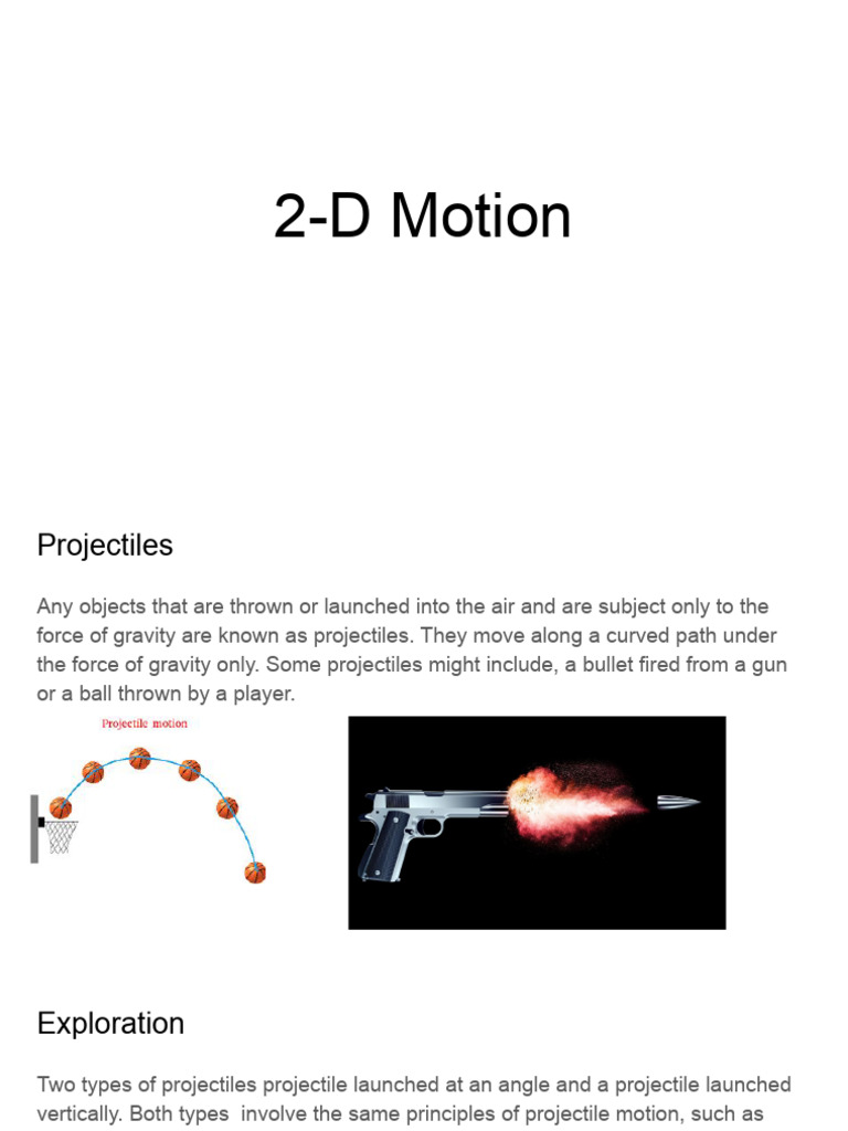 Understanding 2D Projectile Motion | PDF
