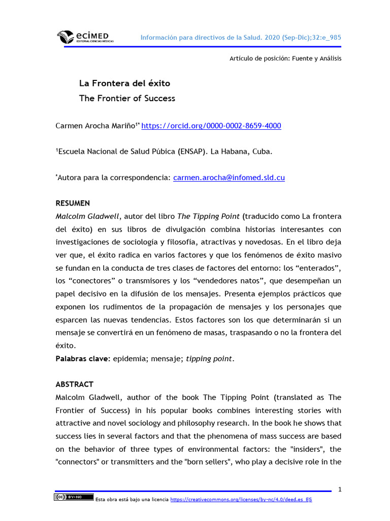 Análisis de "La Frontera del Éxito" | PDF | Pensamiento | Publicidad