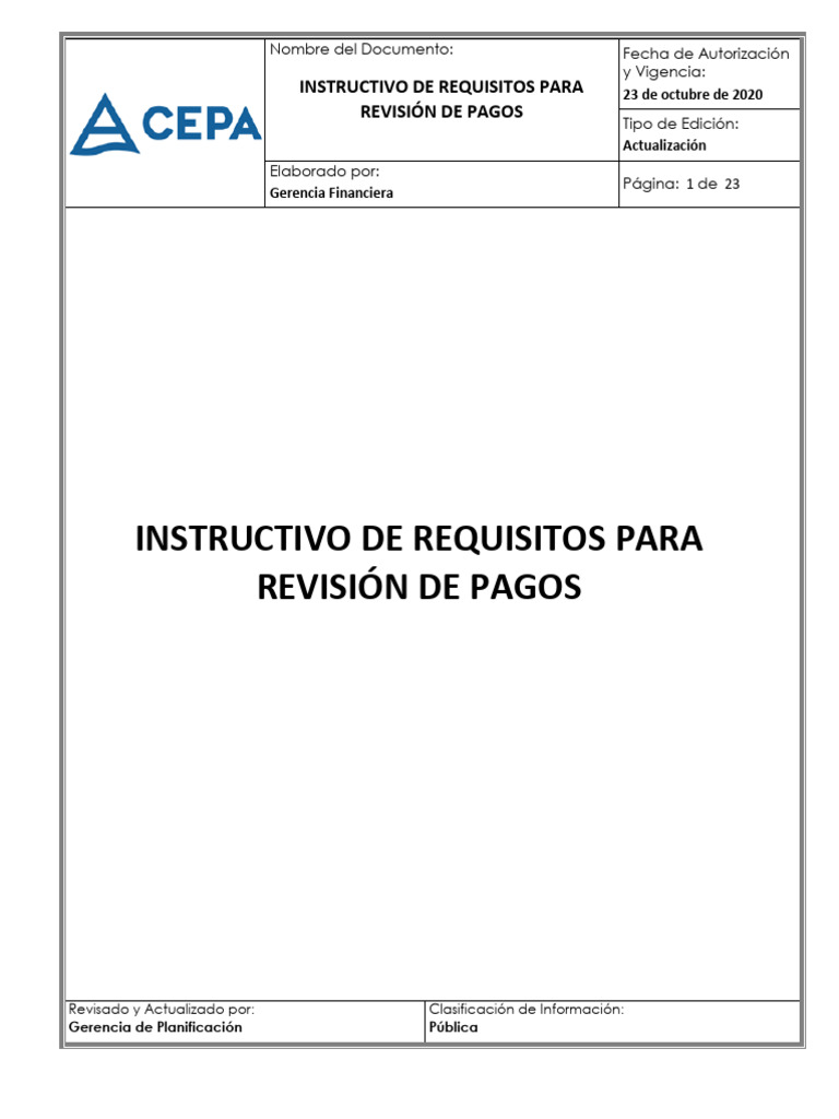 INST - RevisiÃ N de Pagos | PDF | Concesión (contrato) | Factura