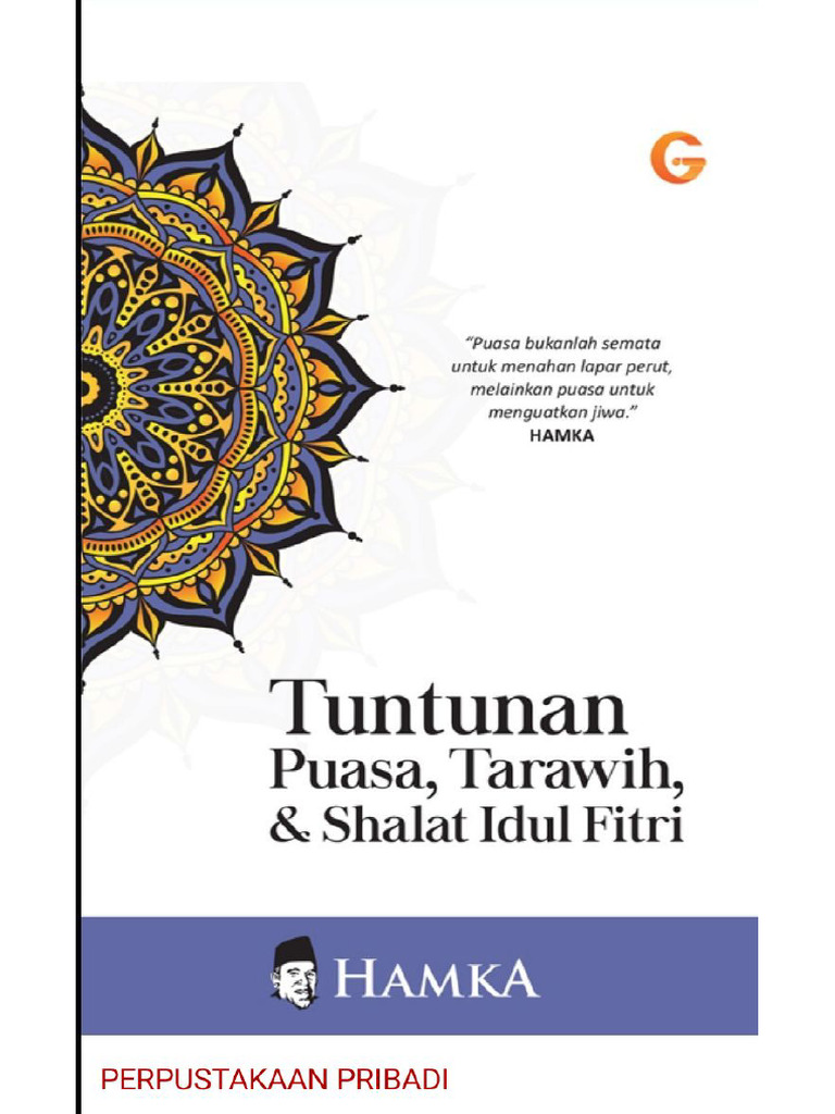 1.772) Tuntunan Puasa, Shalat Tarawih Hamka | PDF