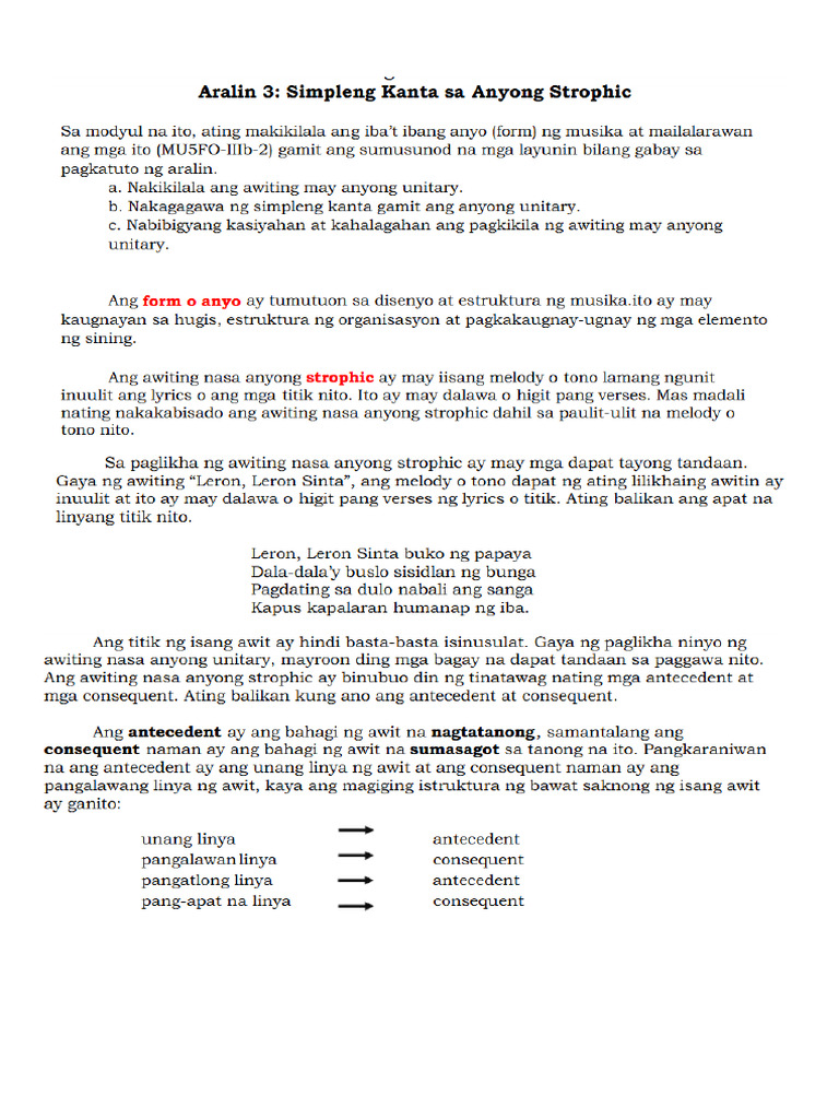 MODULE MUSIC5Q3 | PDF