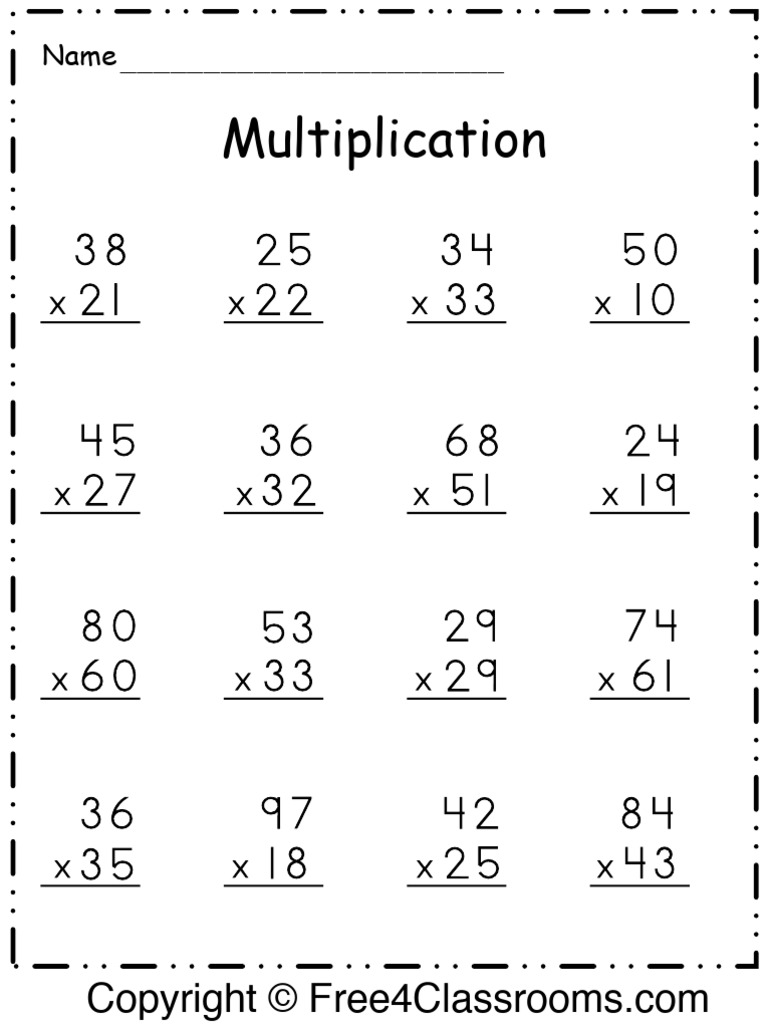 Soal Latihan Perkalian 2 Digit | PDF