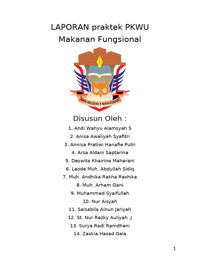 LAPORAN praktek PKWU | PDF