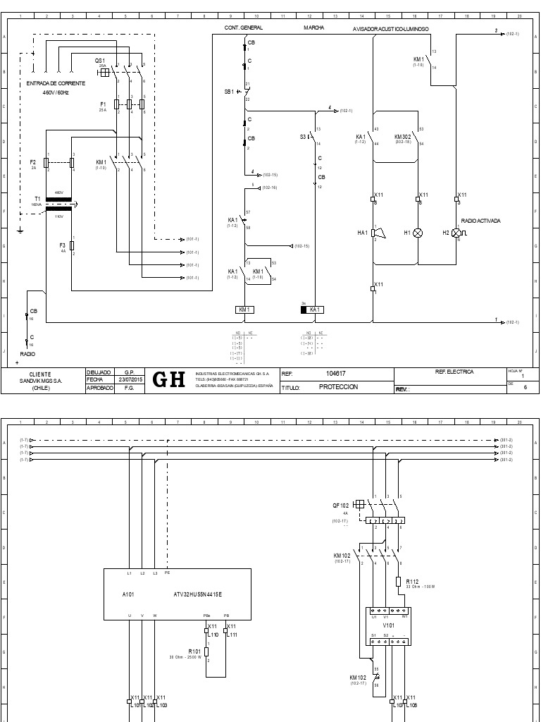 Esquema Eléctrico Sandvik MGS S.A. | PDF
