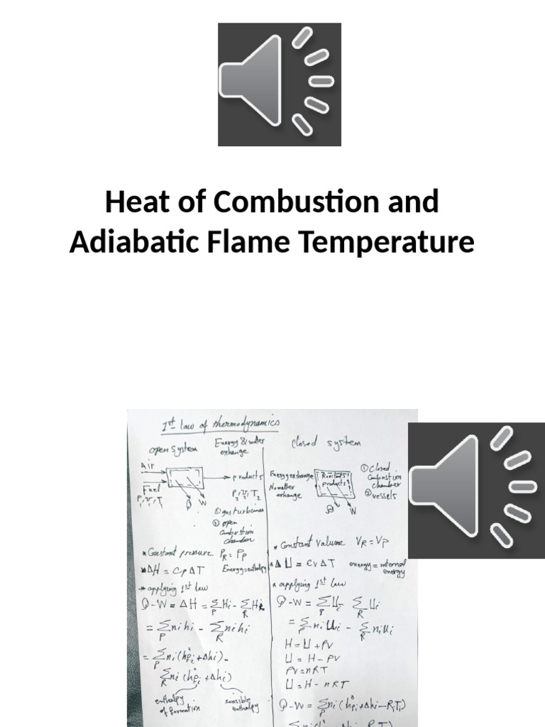 Heat of Combustion & Flame Temperature | PDF